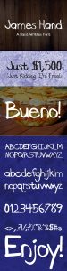 James Hand Free Font (handwritten) | Creative Beacon